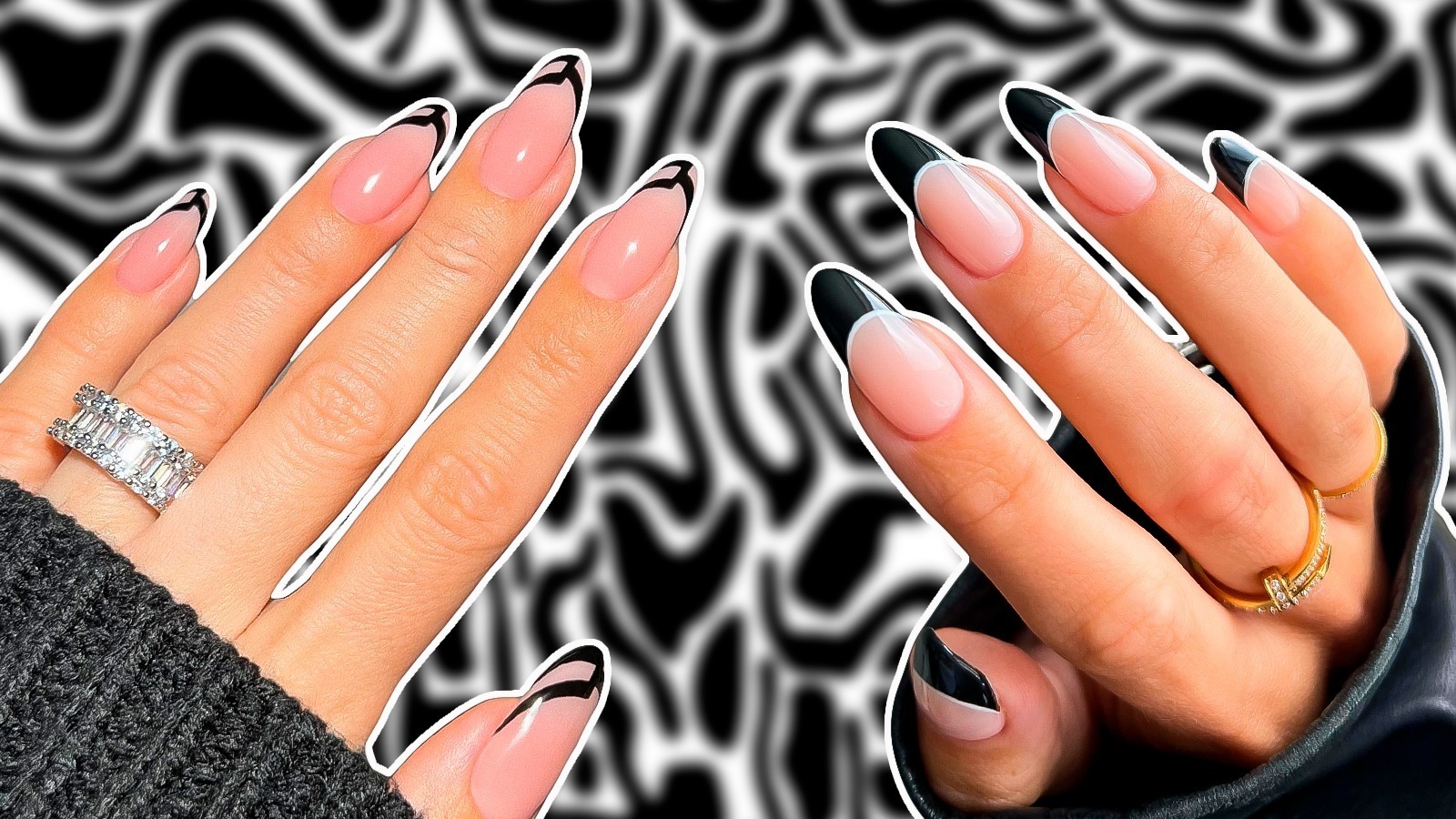Dark French Manicures Are The Fall 2023 Nail Trend We're Seeing Everywhere