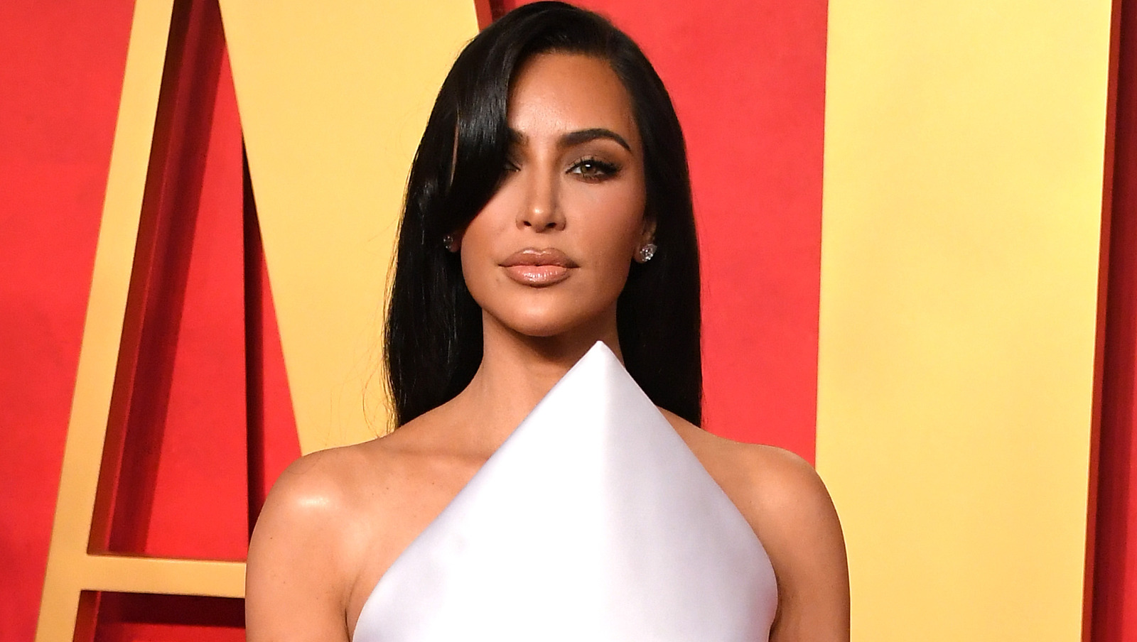 Kim Kardashian's Gothic Red-Streaked Locks Nail 2024's Fieriest Hair Trend