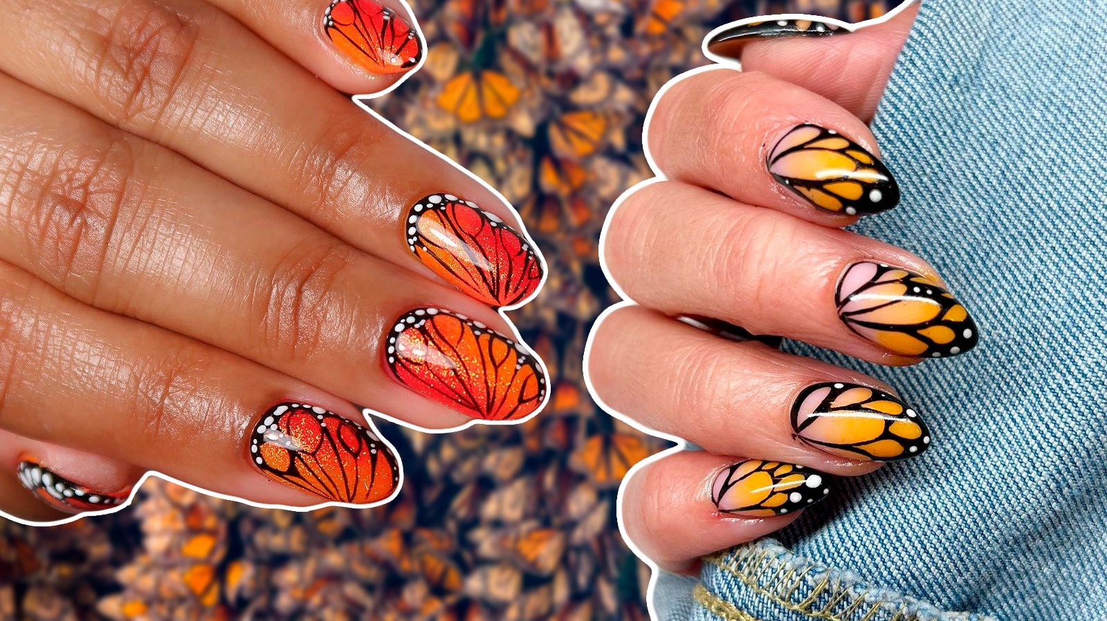 Monarch-Inspired Nails Are Bringing The Y2K Butterfly Trend To Your ...