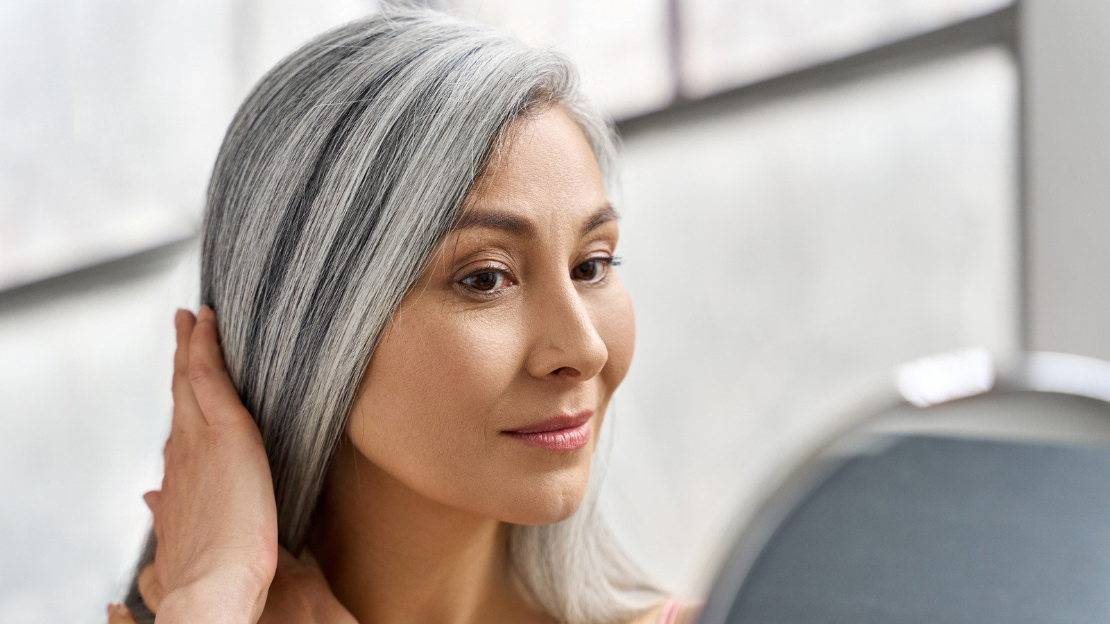 The Best Makeup Colors To Complement Gray Hair