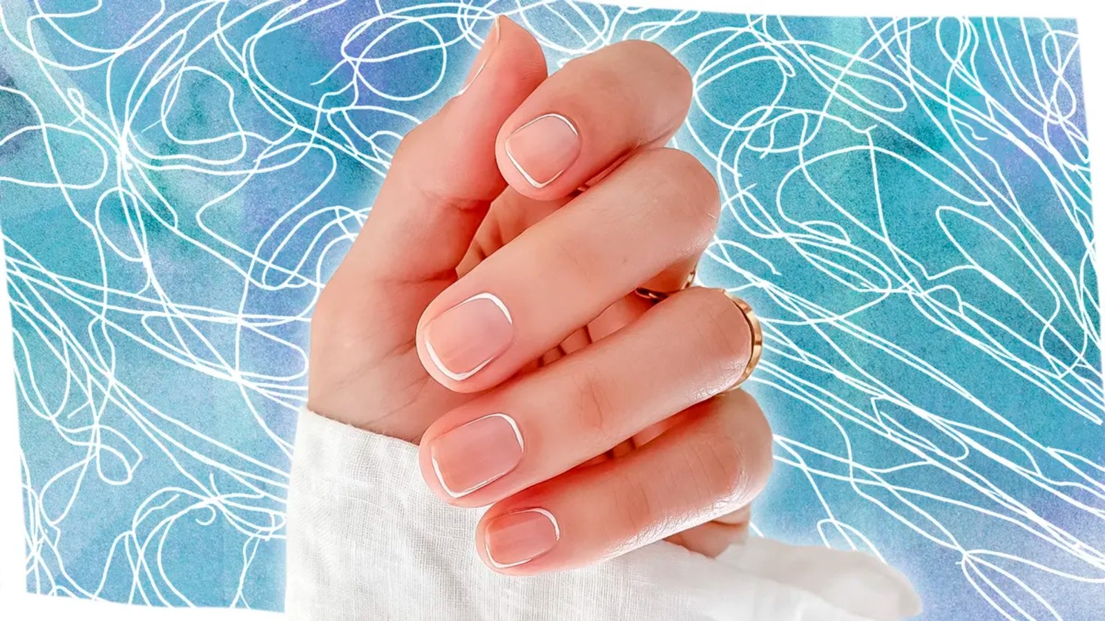 The Double-Corner French Manicure Is A Whimsical Take On The Classic ...