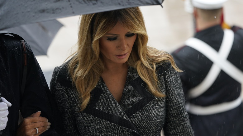 The Inappropriate Outfit Melania Trump Wore At Rosalynn Carter's Memorial Service